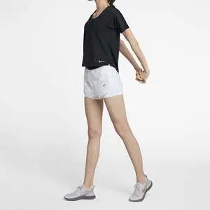 Nike Breathe Miler Running Short Sleeve Performance Top - Black