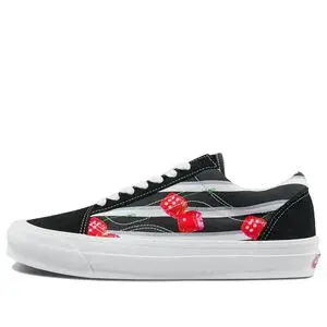 VANS Vans OG Old Skool LX 'Snake Eyes Black' Sneakers Black/white/red