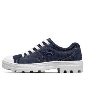 Sketchers Denim Lace-up Sneakers - Navy