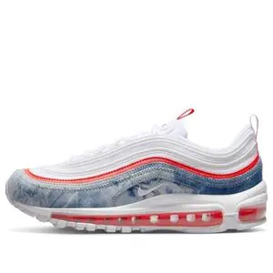 Nike Nike Air Max 97 Washed Denim Sneakers White/blue/orange