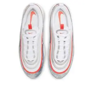 Nike Max 97 Washed Denim Sneakers - White/blue/orange