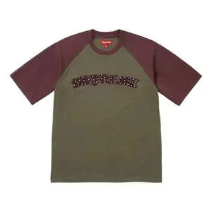 Supreme Ss26 Rhinestone Raglan S/s T-shirt - Olive