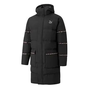 PUMA Classic Long Down Jacket - Black