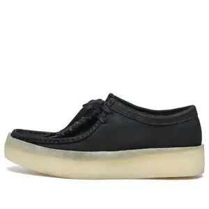 Clarks Wallabee Cup Nubuck Lace Up Shoes - Black