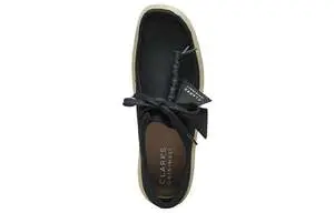 Clarks Wallabee Cup Nubuck Lace Up Shoes - Black