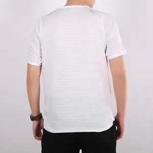 Nike Logo Pattern Training Sports Short Sleeve - White