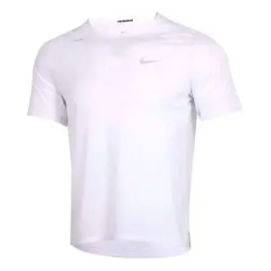 Nike Logo Pattern Training Sports Short Sleeve - White