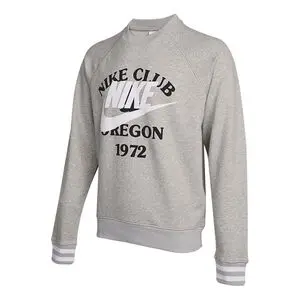 Nike As Nsw Trend Ft Crew Large Logo Alphabet Printing Knit Sports Round Neck Pullover - Multi-color