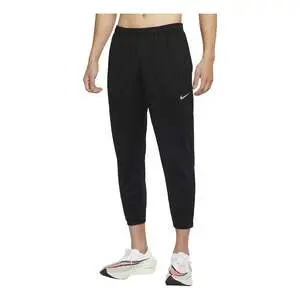 Nike Logo Solid Color Elastic Waistband Drawstring Sports Pants/trousers/joggers Autumn - Black