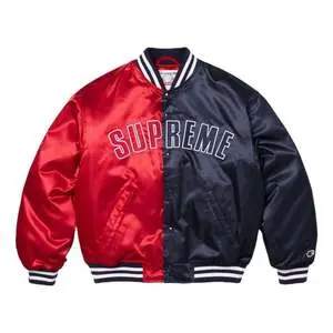 Supreme X Champion Satin Varsity Jacket - Multicolor