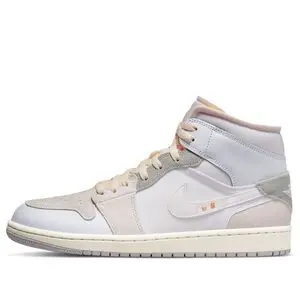 JORDAN 1 Mid Se Craft "inside Out - Grey/white
