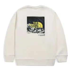 The North Face Regrind Crew Neck Sweatshirt With Graphic Print - White