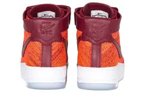Nike Force 1 Flyknit High Top Sneakers - White