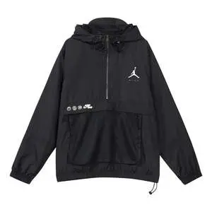 JORDAN Half Zipper Hooded Jacket - Default Color