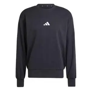 Adidas Essentials Feelcozy French Terry Sweatshirt Asia Sizing - Black