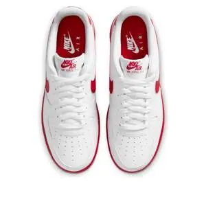 Nike Force 1 Low Top Sneakers - White/red
