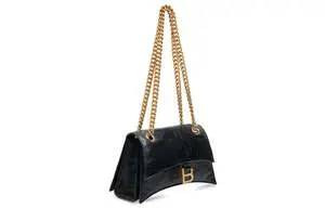 Balenciaga Crush Small Chain Bag - Black