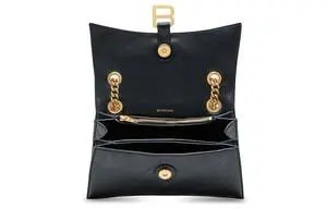 Balenciaga Crush Small Chain Bag - Black