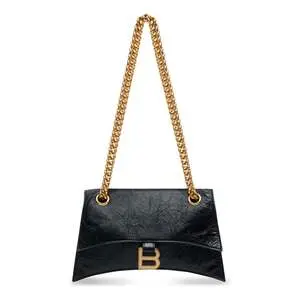 Balenciaga Crush Small Chain Bag - Black