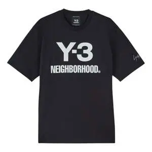 Adidas Y-3 X Neighborhood Logo Relaxed T-shirt - Black