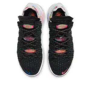 Nike Lebron 18 "james Gang" High Top Sneakers - Black/white/pink