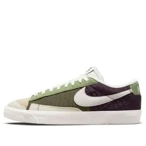 Nike Blazer Low '77 Premium 'toasty Cave Purple' Sneakers - Green/white/brown