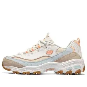 Sketchers D'lites "natural Multicolor" Lace-up Sneakers - Natural/multicolor