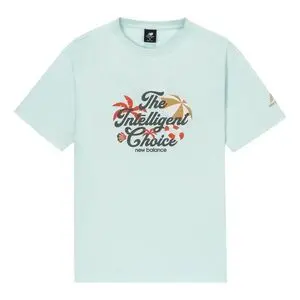 NEW BALANCE Athletics Casual Tee Asia Sizing 'sky Blue - Sky Blue/black