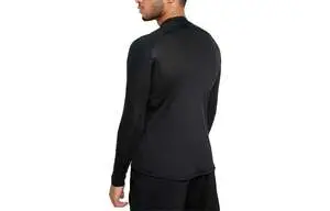 Adidas Logo Printing Round Neck Pullover Long Sleeves Black T-shirt