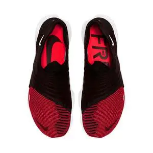 Nike Free Rn Flyknit 3.0 Low Top Sneakers - Black/red