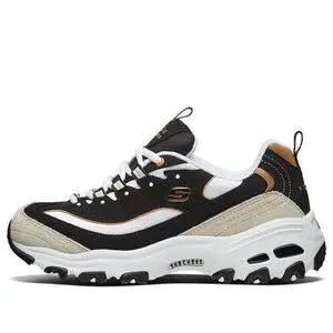 Sketchers D'lites 1.0 Low-top Athletic Sneakers - Black/gold