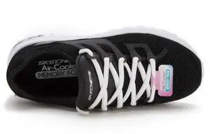 Sketchers D'lites Low Top Lace-up Sneakers - Black
