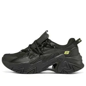 Sketchers Dlites Stamina Sneakers - Black/yellow