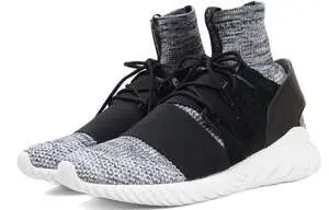 Adidas Tubular Doom Primeknit "grey Black" High Top Sneakers - Core Black/tech Ink