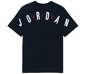 JORDAN Alphabet Flying Logo Printing Round Neck Casual Short Sleeve Black - Default Color