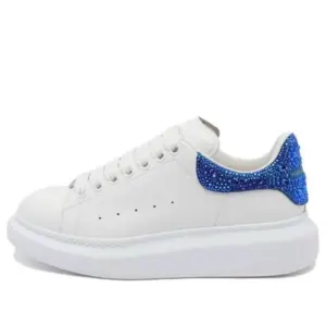 Alexander McQueen Oversized Glitter Sneaker - White/blue