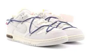 Nike X Off-white Dunk Low 'lot 18 Of 50' Sneakers - Gray/white