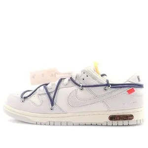 Nike X Off-white Dunk Low 'lot 18 Of 50' Sneakers - Gray/white