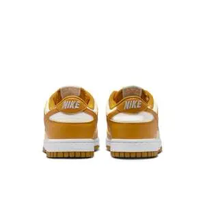 Nike Dunk Low Next Nature Athletic Sneakers - Phantom/gold Suede-white-volt
