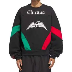 Adidas X Willy Chavarria Bball Fleece Crewneck Sweatshirt - Black