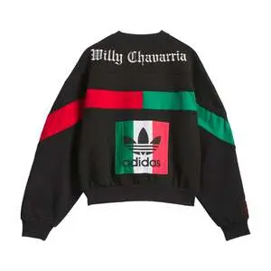 Adidas X Willy Chavarria Bball Fleece Crewneck Sweatshirt - Black
