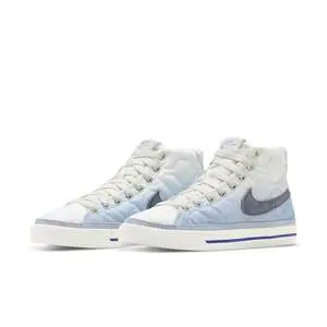 Nike Court Legacy Skate Mid Top Sneakers - White/blue