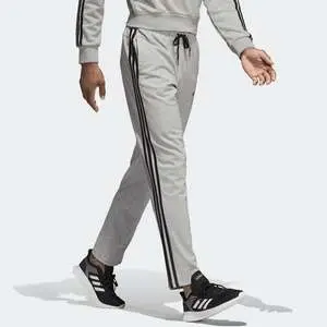 Adidas Printing Knit Drawstring Sports Pants Gray