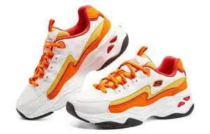 Sketchers D'lites 4.0 "white Orange" Sneakers