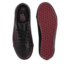 VANS X Tania Cruz Old Skool Premium Sneakers - Dark Red/black