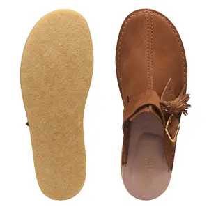 Clarks Trek Mule Suede Buckled Slip-on