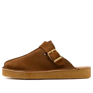 Clarks Trek Mule Suede Buckled Slip-on - Caramel