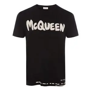 Alexander McQueen Short Sleeve Knit With Logo Detail