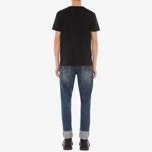 Alexander McQueen Short Sleeve Knit With Logo Detail