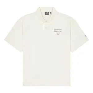 NEW BALANCE Athletics Polo Shirt Asia Sizing - Ivory